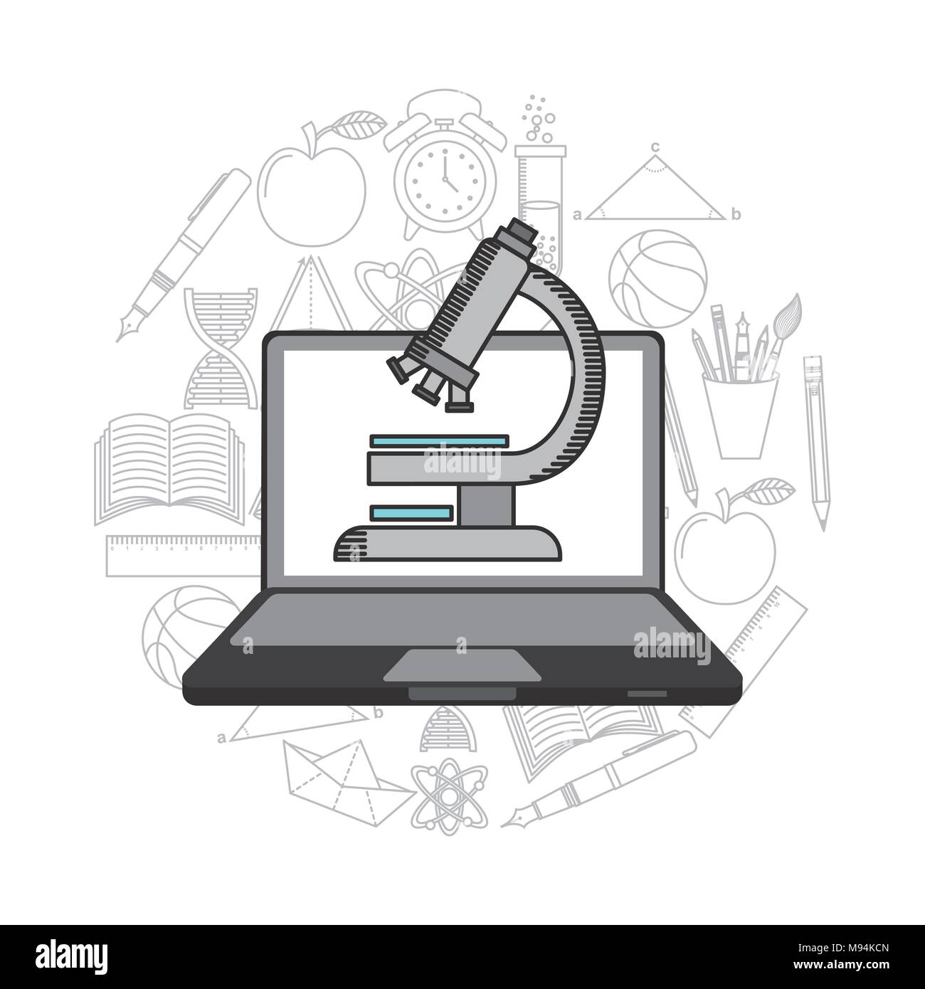 Electronic lab book Stock Vector Images - Alamy
