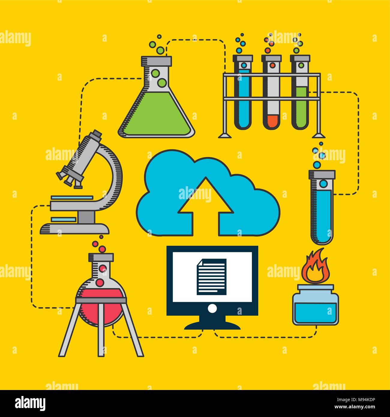 Lab computing Stock Vector Images - Alamy