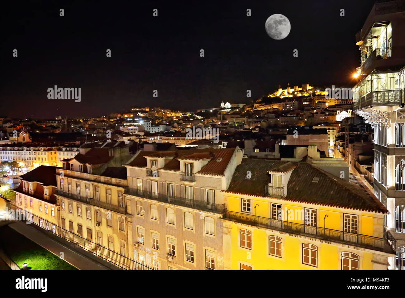 Tram lisbon night view hi-res stock photography and images - Alamy