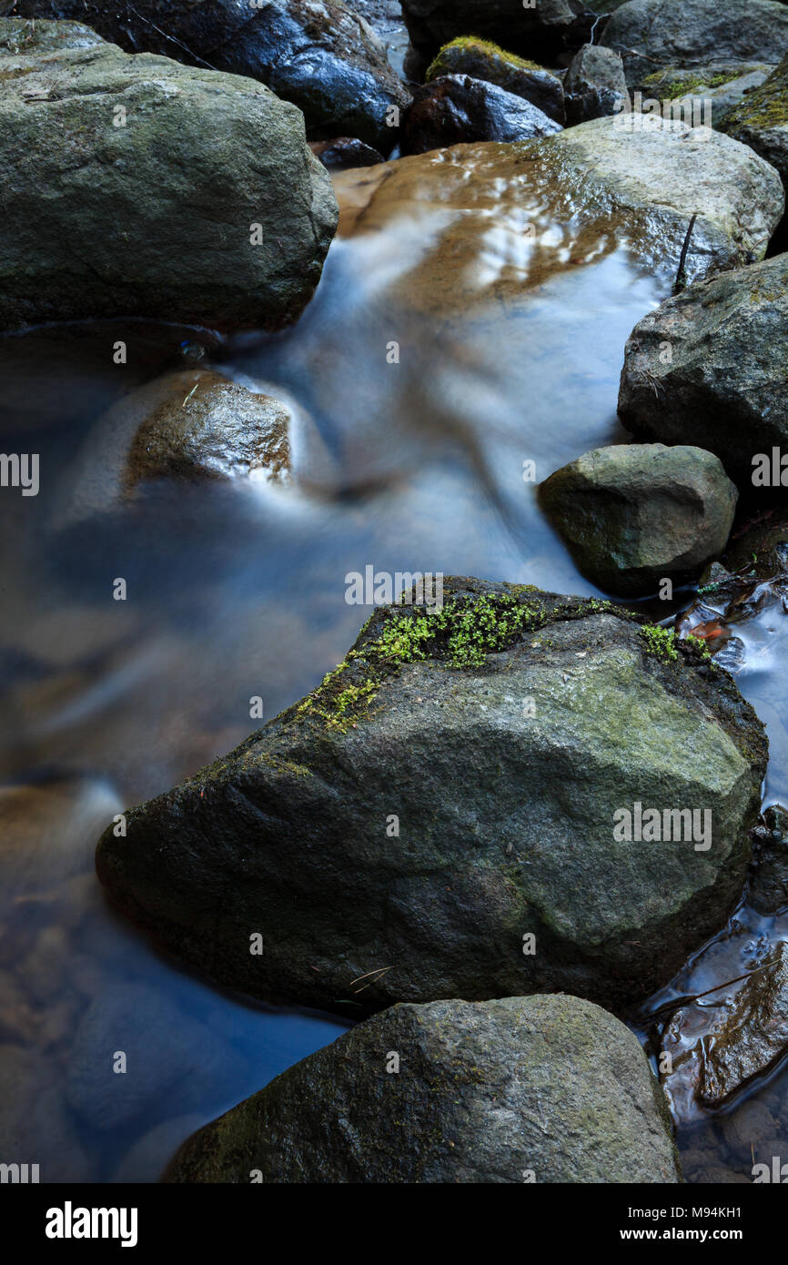 Small stream and rocks Stock Photo - Alamy