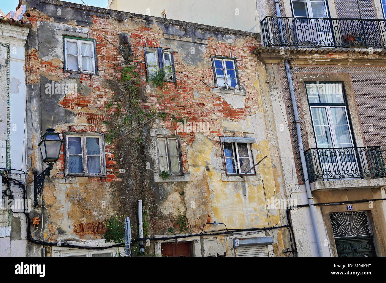 Colorful Streets of Lisbon Stock Photo - Alamy