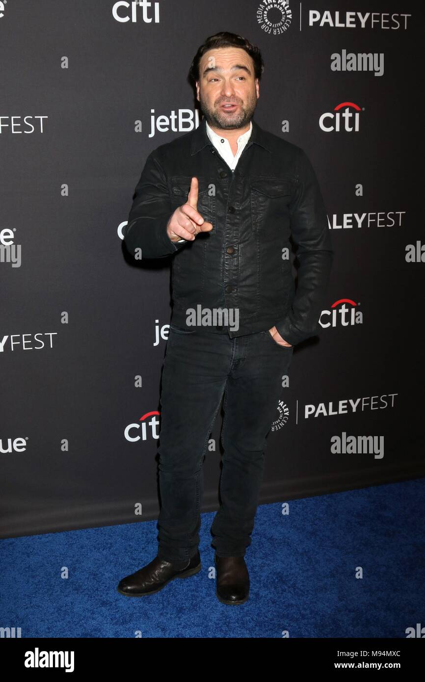 Los Angeles, CA, USA. 21st Mar, 2018. Johnny Galecki at arrivals for ...