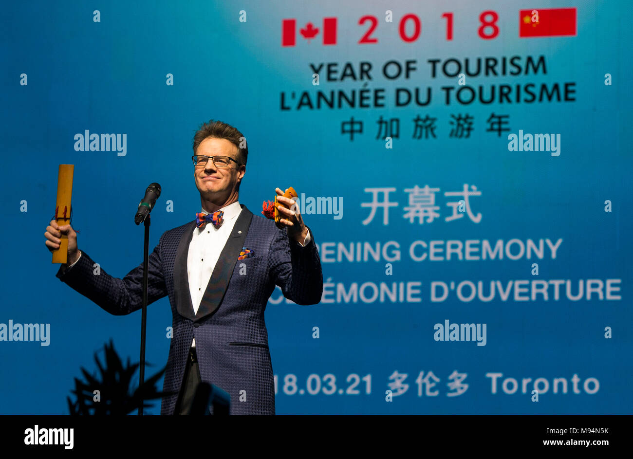 Toronto, Canada. 21st Mar, 2018. Mark Rowswell, a Canadian widely known ...