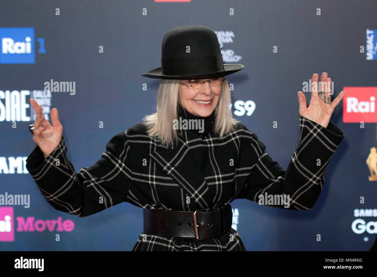 Italy, Rome, 21 March 2018 : Celebrities attend the red carpet of the ...