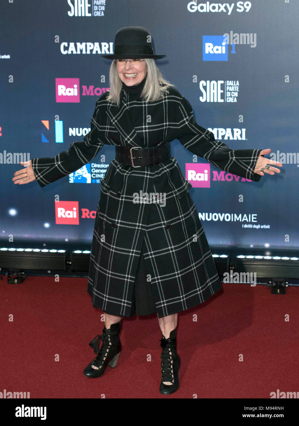 Italy, Rome, 21 March 2018 : Celebrities attend the red carpet of the ...