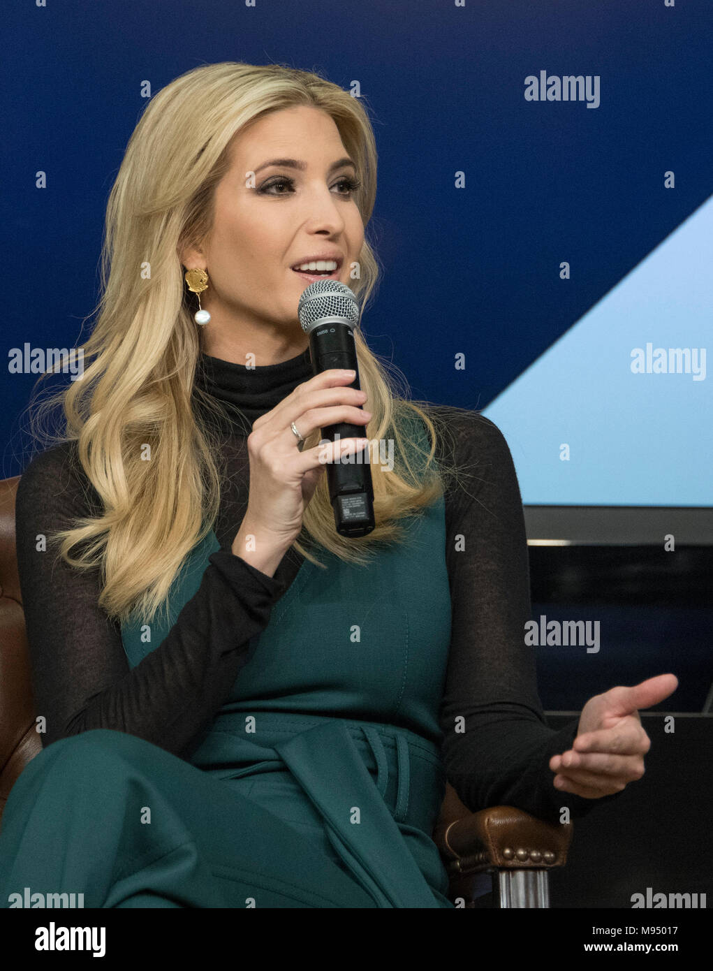 Ivanka Trump participates in a panel discussion at the Generation Next ...
