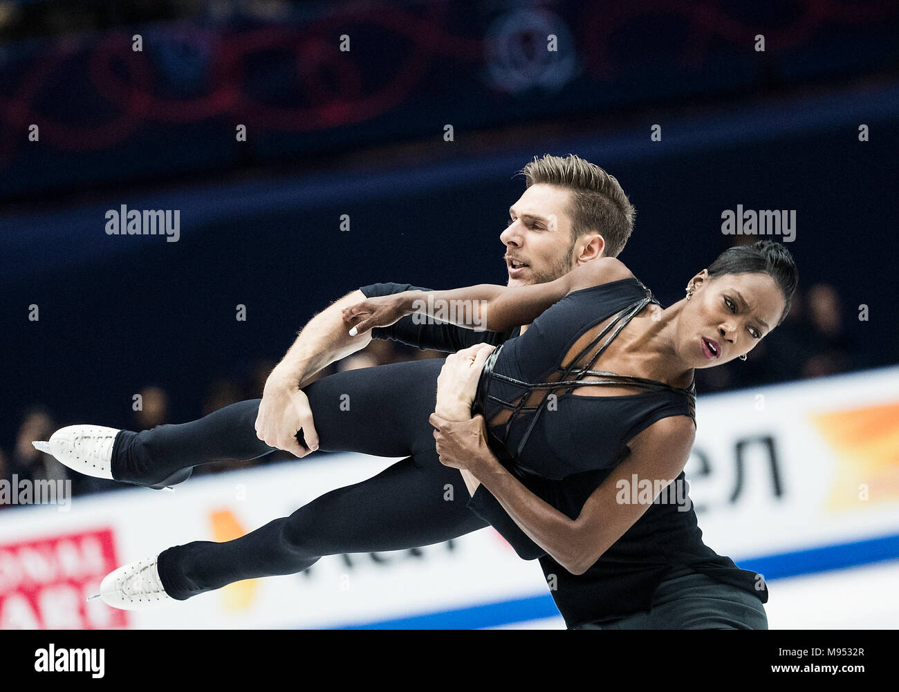 Milan, Italy. 22nd Mar, 2018. Vanessa James (Front) and Morgan Cipres ...