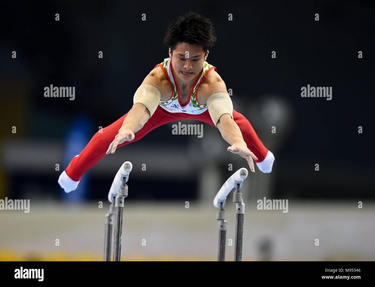 Doha, Capital of Qatar. 22nd Mar, 2018. Yuya Kamoto of Japan competes ...