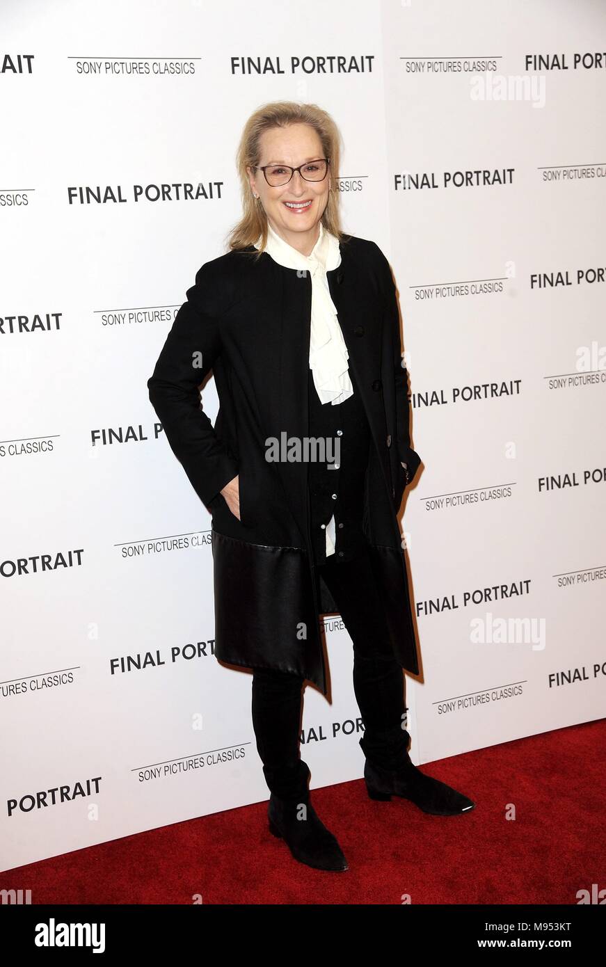 New York, NY, USA. 22nd Mar, 2018. Meryl Streep at arrivals for Sony ...