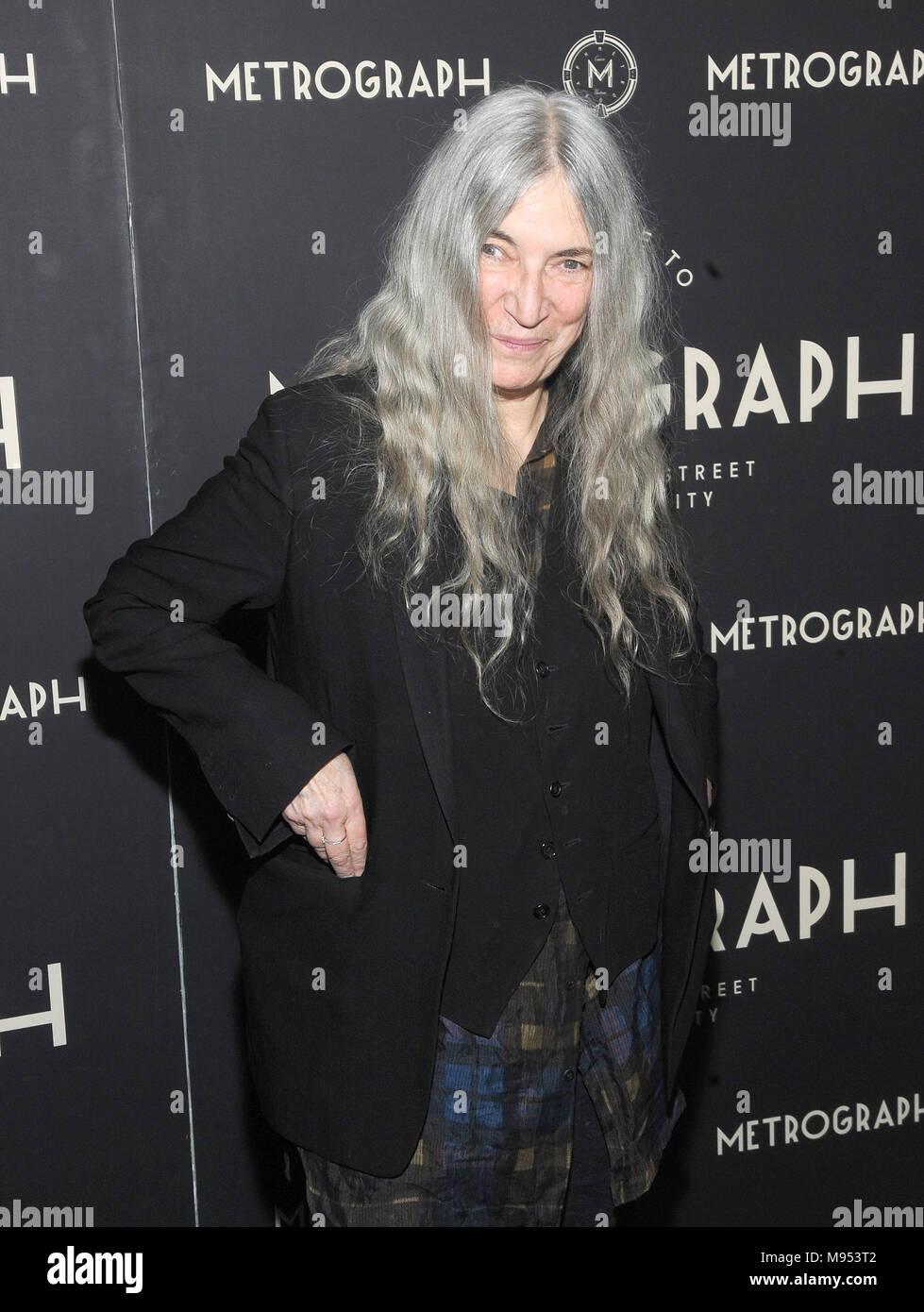 New York, NY, USA. 22nd Mar, 2018. Patti Smith attends Metrograph 2nd ...