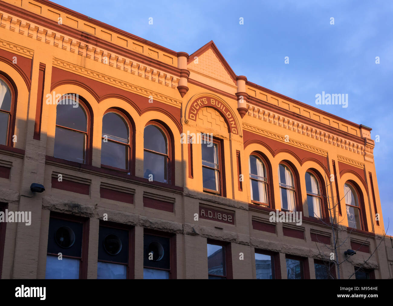 The Duck's Building on Borad Street in downtown Victoria, British ...