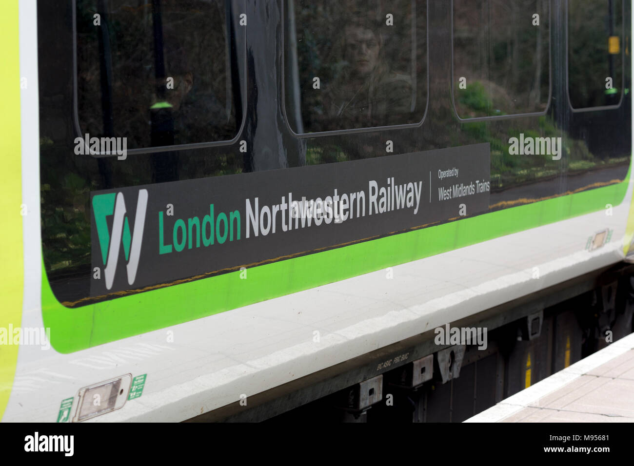 London Northwestern Railway class 350 electric train at Canley station ...