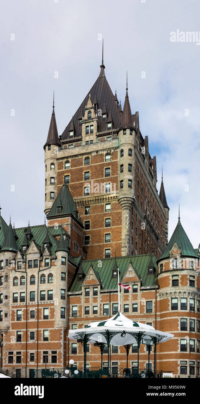 World famous Fairmont Chateau Frontenac in old Quebec City, Quebec ...