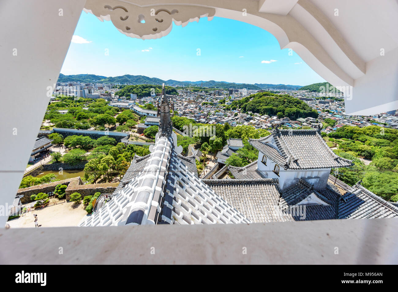 Skyline from osaka castle hi-res stock photography and images - Alamy