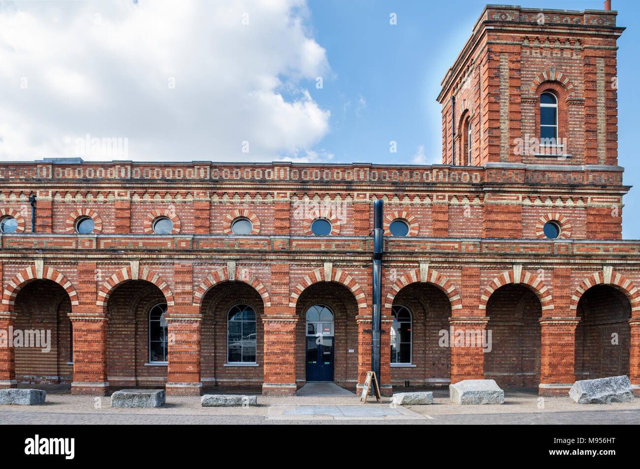 Victorian pump house Chatham. Now the copper rivet distillery Stock ...