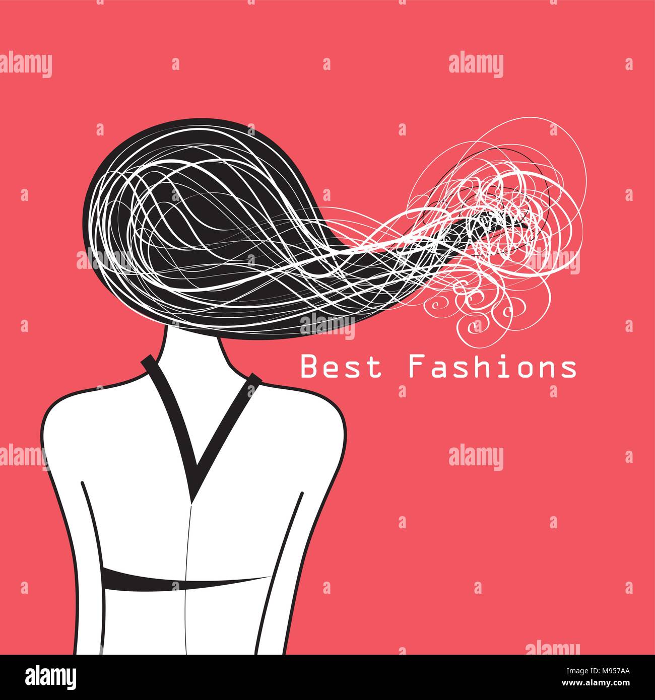 Poster portrait Stock Vector Images - Alamy