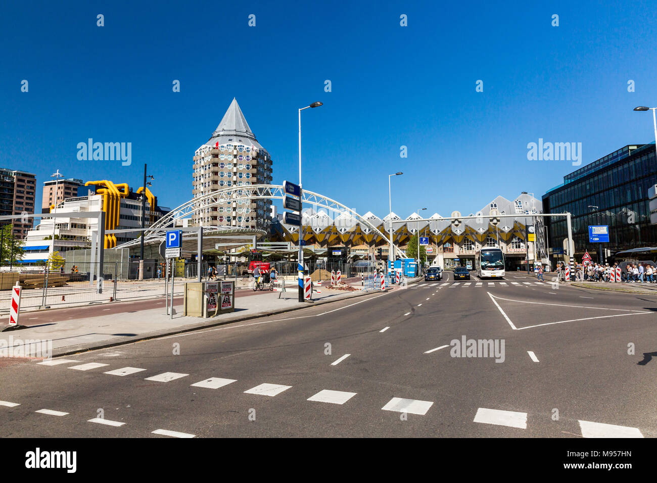 ROTTERDAM, NETHERLANDS - MAY 25, 2017: Exterior view of the Blaak ...