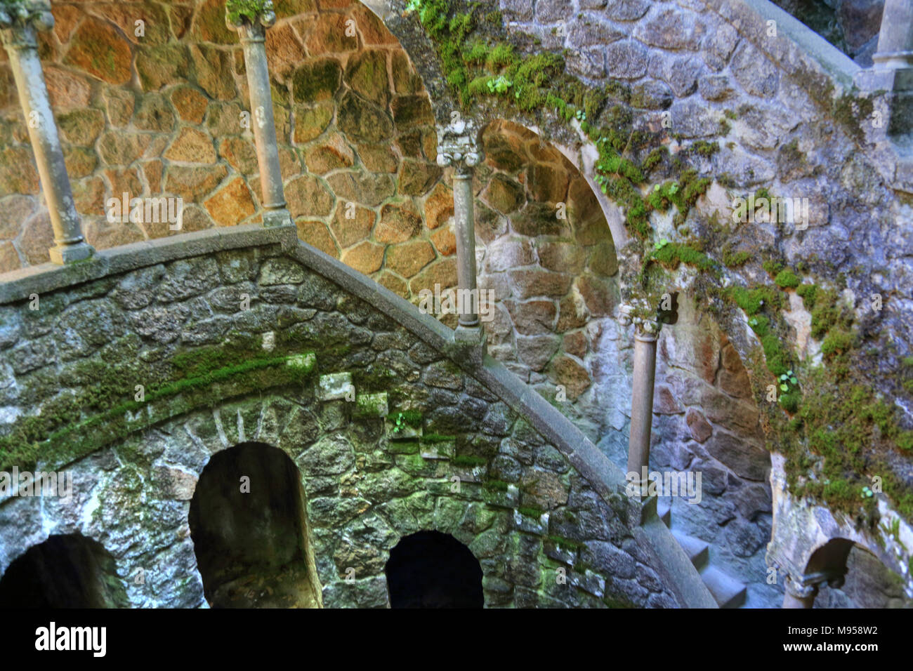 Quinta da Regaleira scenic castle Stock Photo - Alamy