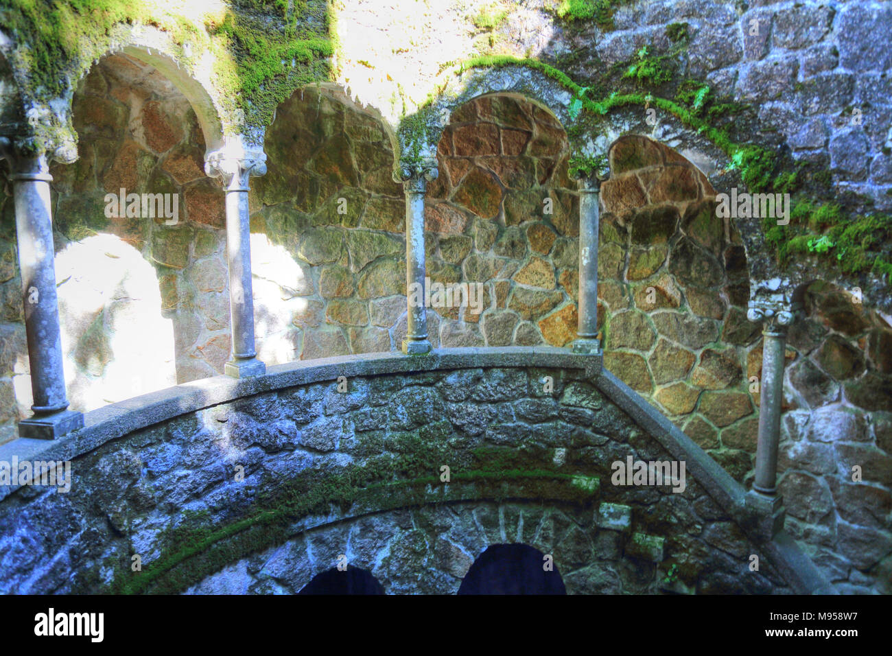 Quinta da Regaleira scenic castle Stock Photo - Alamy