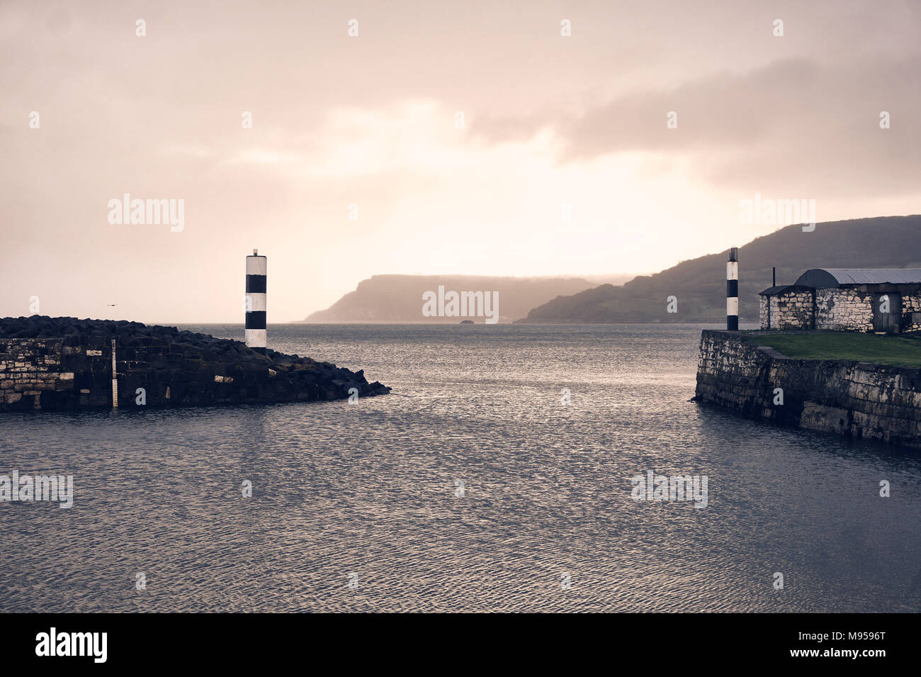 Carnlough Harbour, County Antrim, Northern Ireland Stock Photo - Alamy