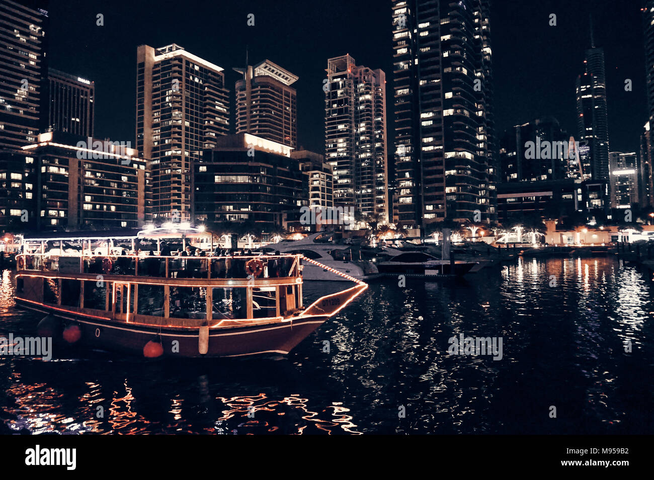Dhow Cruise, Dubai Stock Photo - Alamy