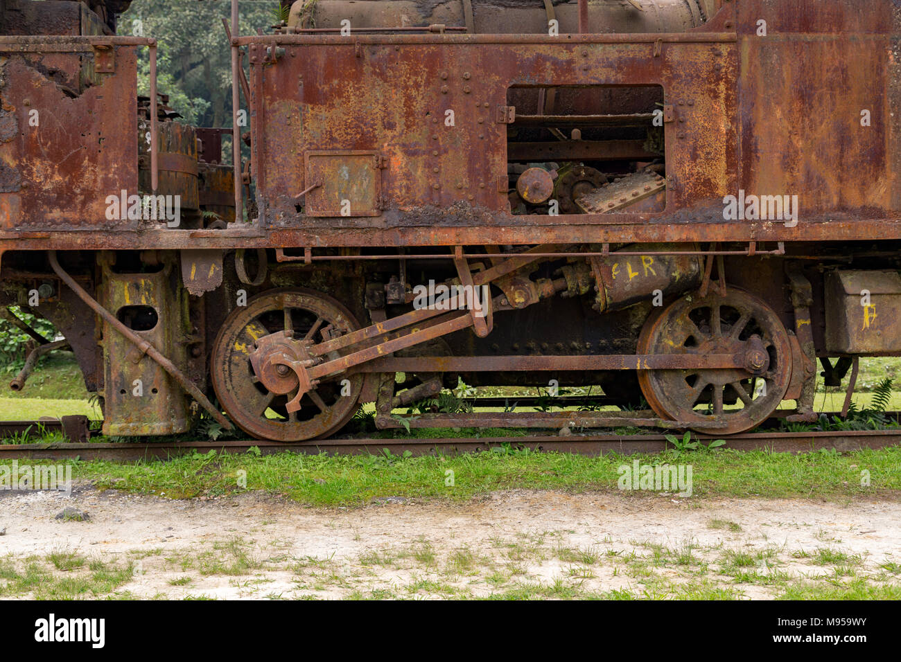 Transportation damaged destruction railway track hi-res stock ...
