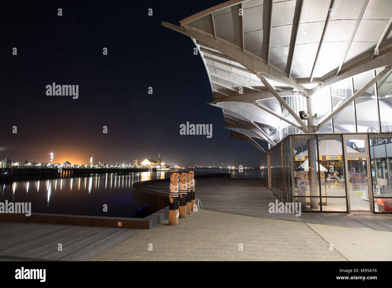 Geelong at night Stock Photo - Alamy