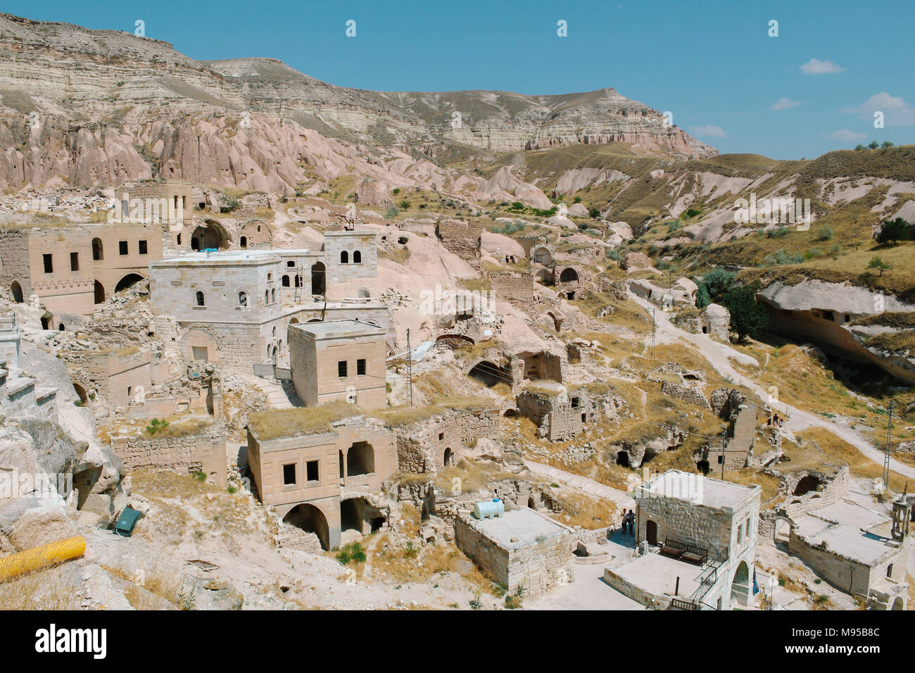 Cavusin old village, cave town in Cappadocia, Turkey Stock Photo - Alamy