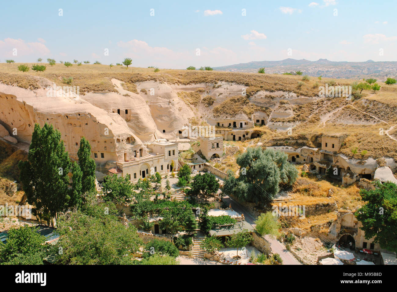 Cavusin old village, cave town in Cappadocia, Turkey Stock Photo - Alamy