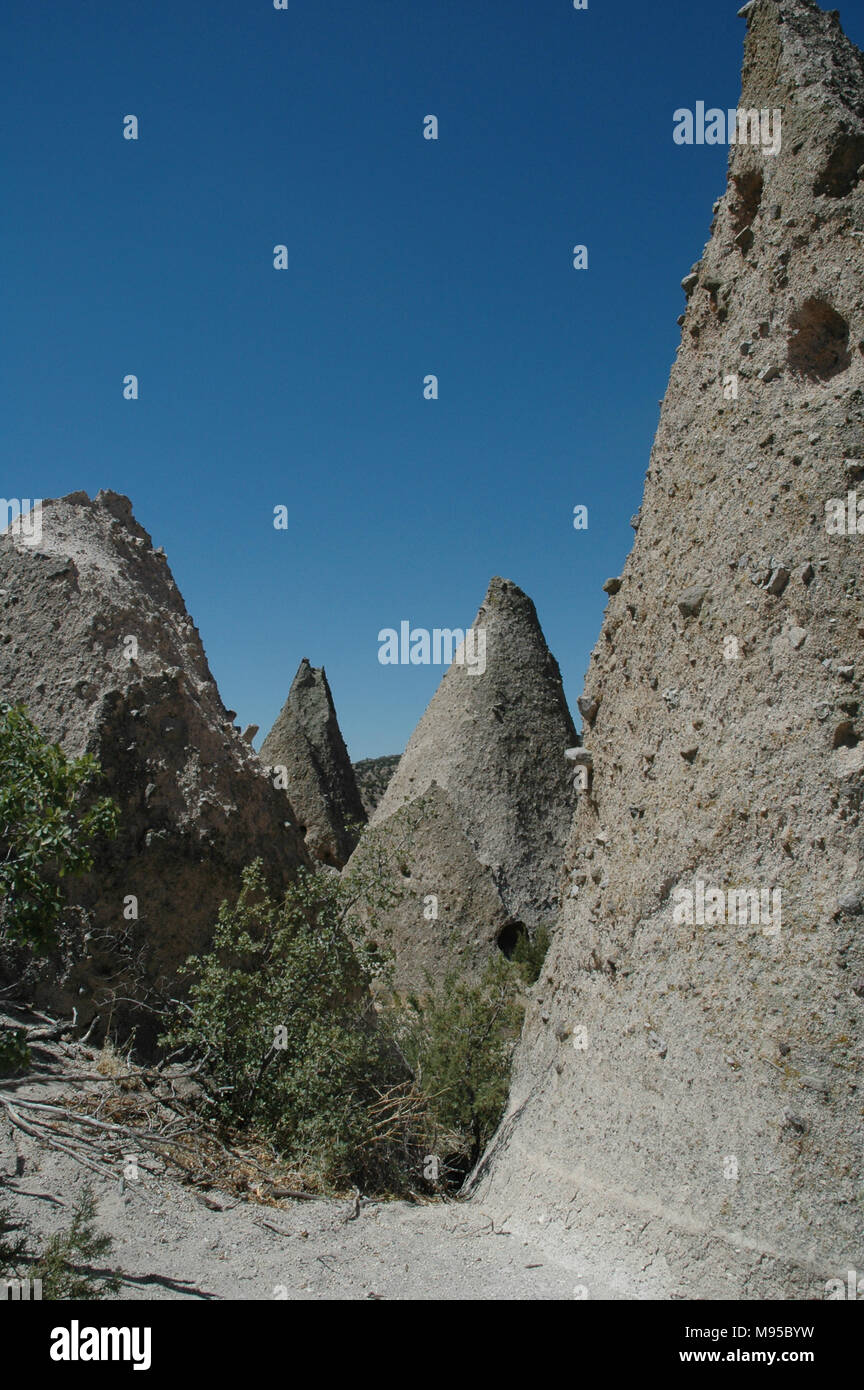 Tent Rocks National Monument in the United States gets it's name from ...