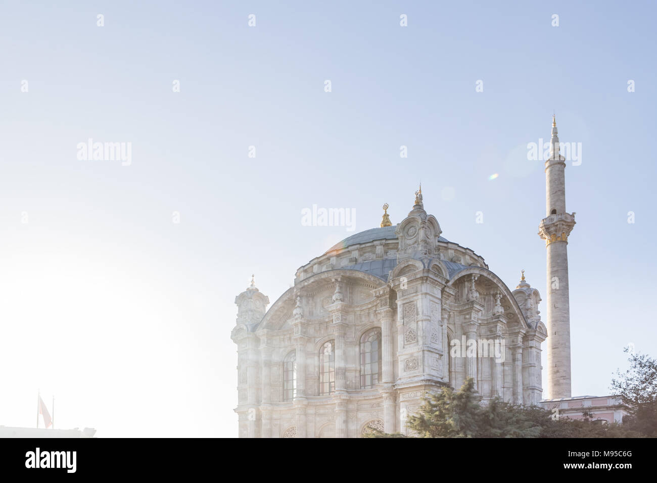 Exterior view of Ortakoy Mosque near bosphorus in Istanbul,Turkey Stock ...