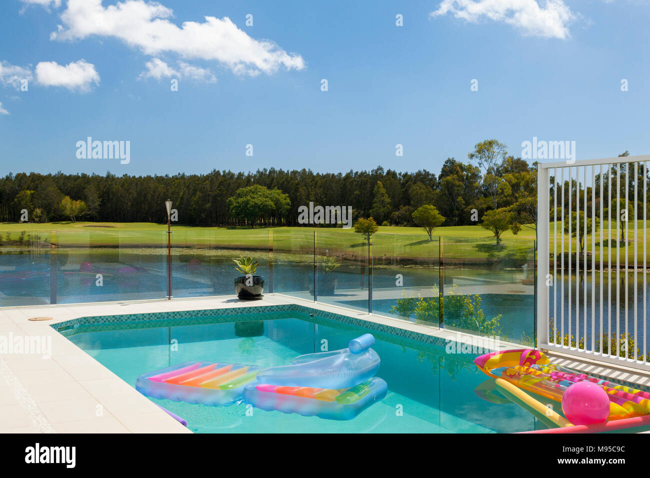 Swimming pool inflatables hi-res stock photography and images - Alamy