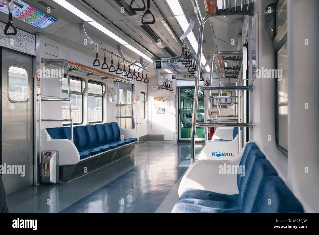 Incheon, Korea - March 14, 2016 : Inside the subway in Incheon station ...
