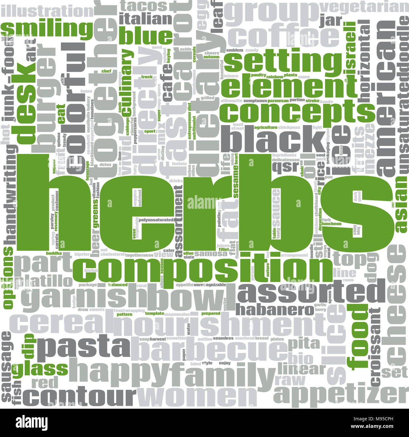 Herbs word cloud concept on white background, 3d rendering Stock Photo ...