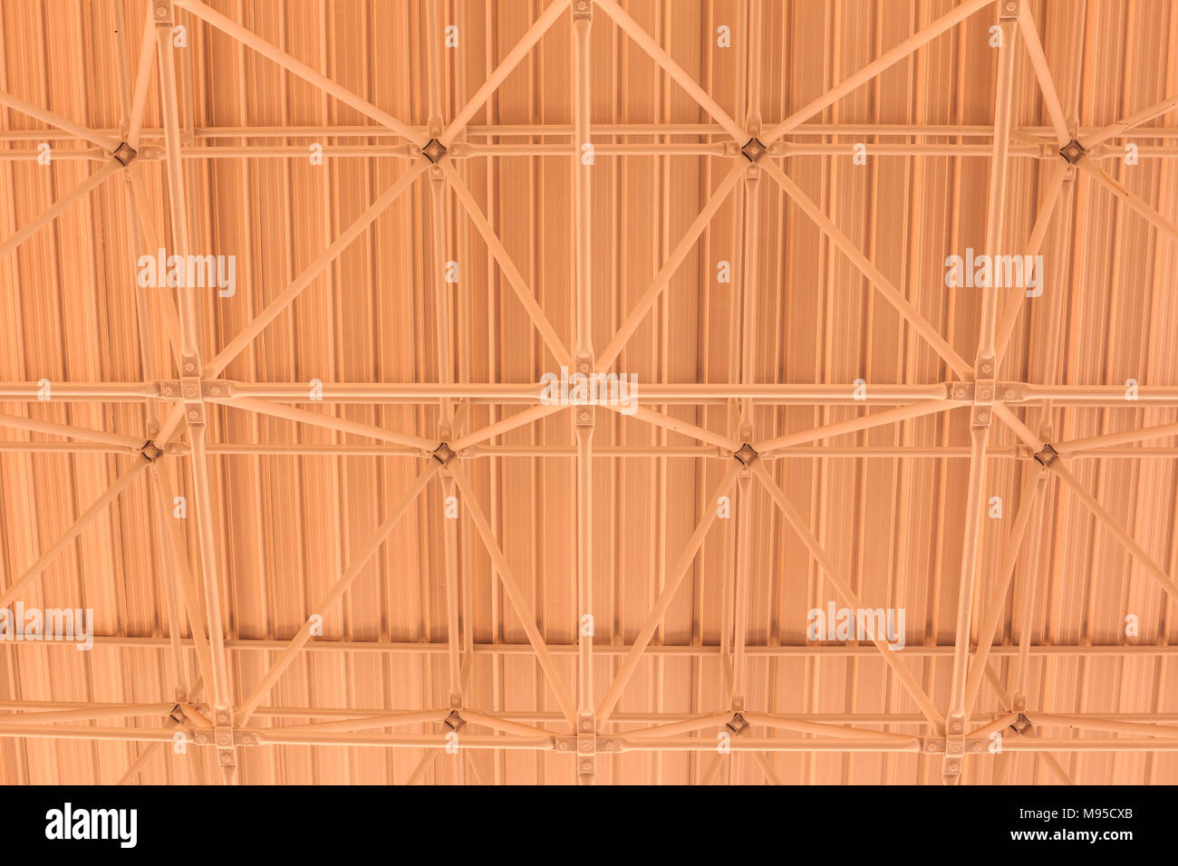 Design of steel roof , background Stock Photo - Alamy