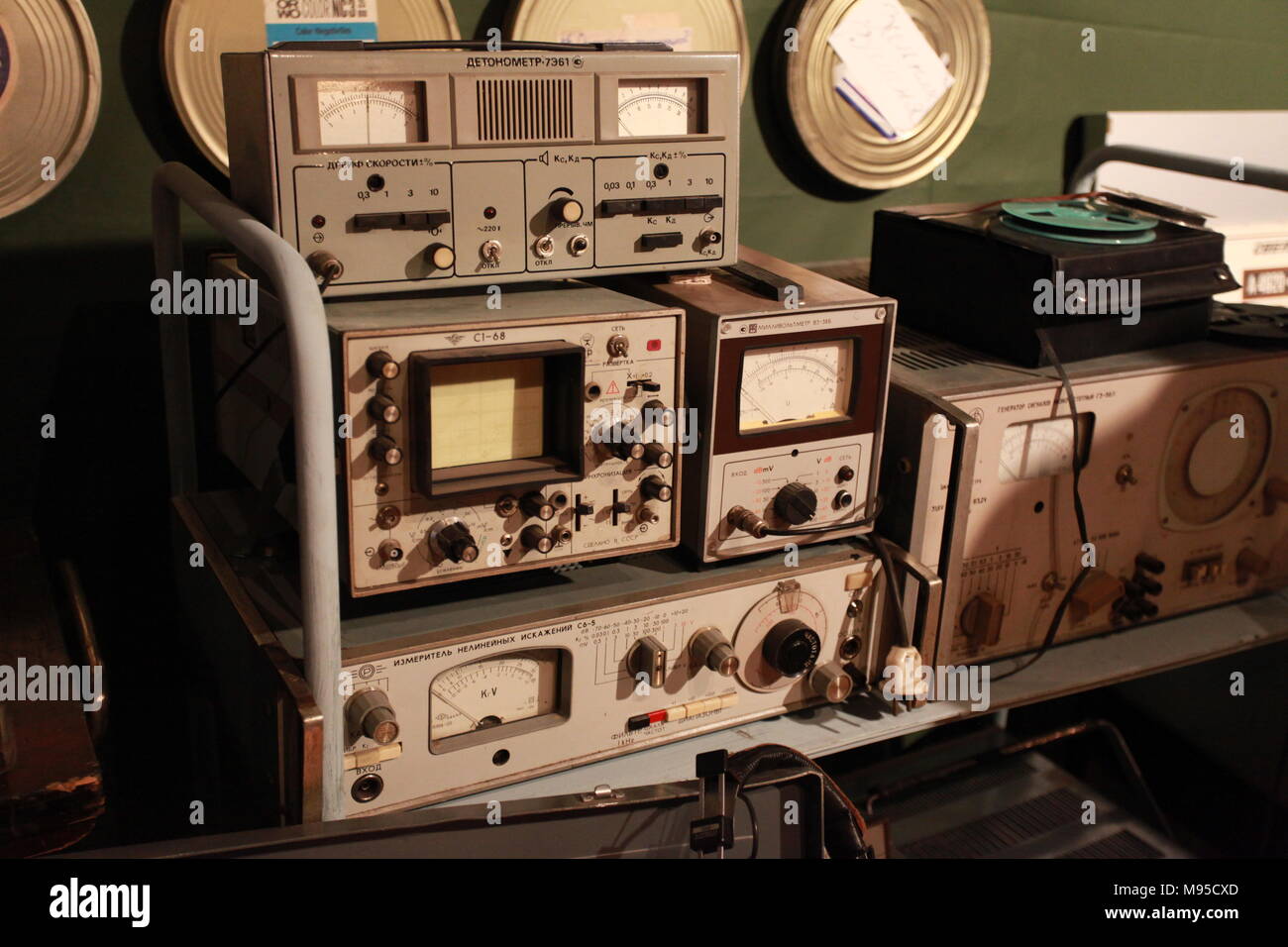 Measuring electronic devices Stock Photo - Alamy