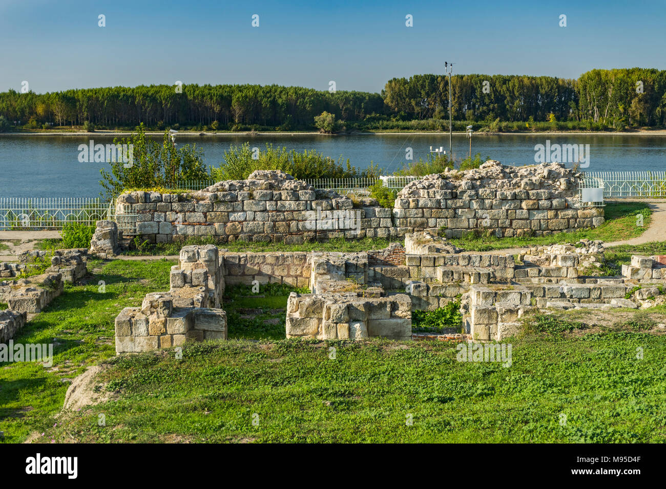 Ruins of ancient fortress Durostorum, near Silistra - Bulgaria Stock ...