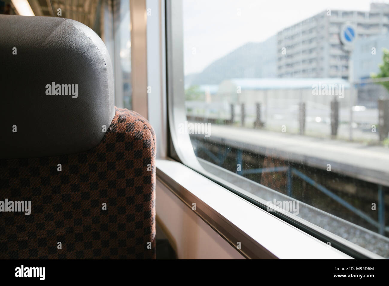 Inside the Japanese train Stock Photo - Alamy