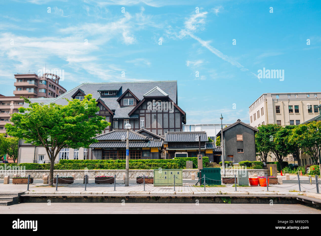 Moji Mitsui Club in Mojiko retro town, Japan Stock Photo - Alamy