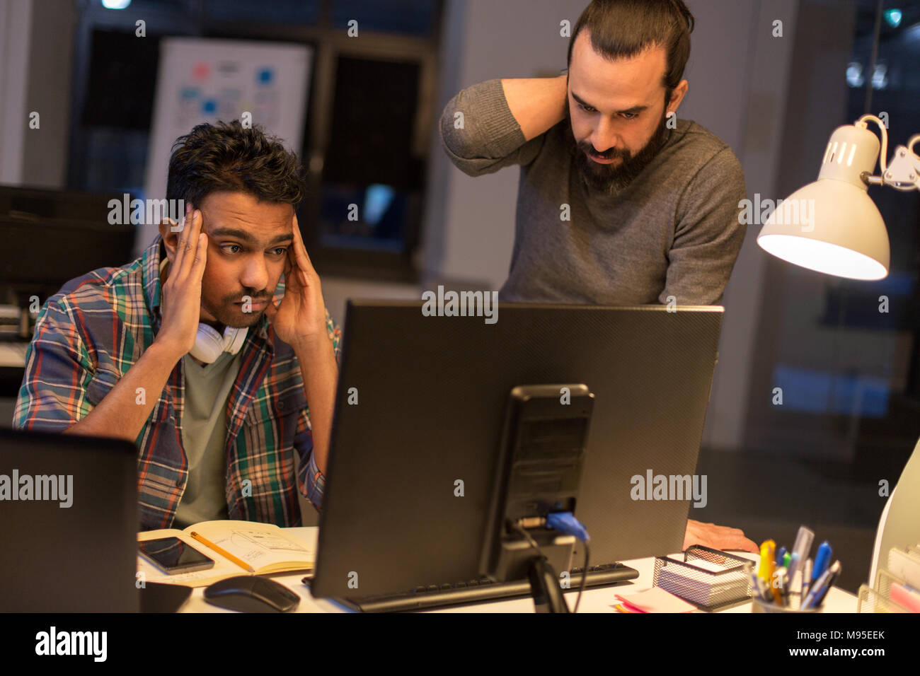 Late night team young creative hi-res stock photography and images - Alamy