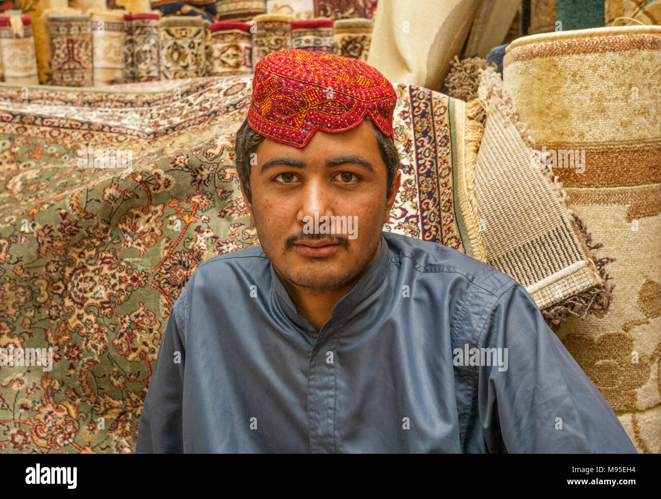 ABU DHABI, UAE - FEBRUARY 23, 2006: An unidentified male Pakistani ...