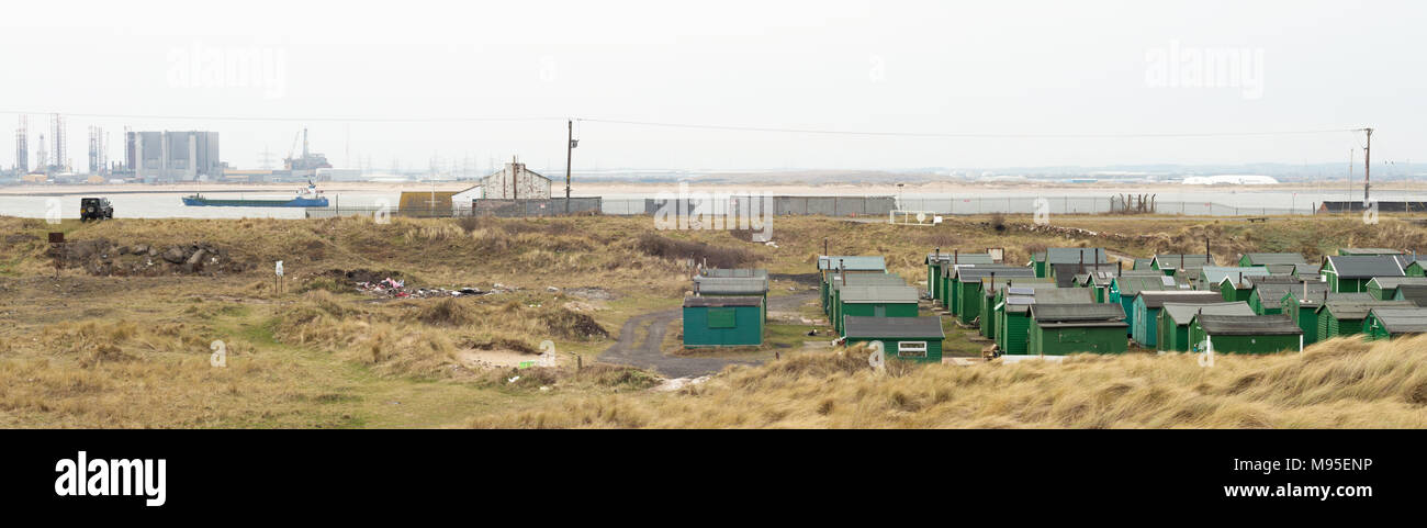 South Gare, Redcar, Cleveland. UK Mouth of the River Tees Stock Photo ...