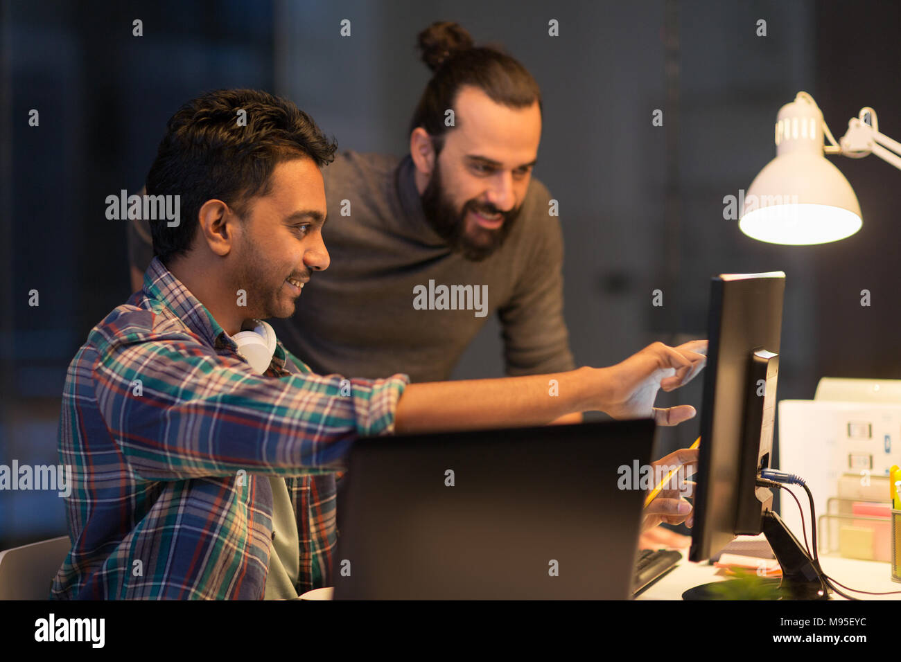 Developer team working laptop computer hi-res stock photography and images - Alamy