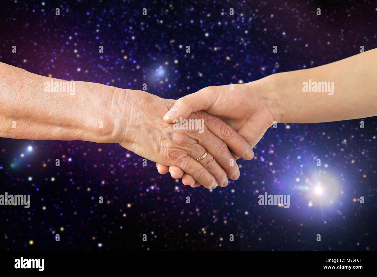 Hands in space hi-res stock photography and images - Alamy
