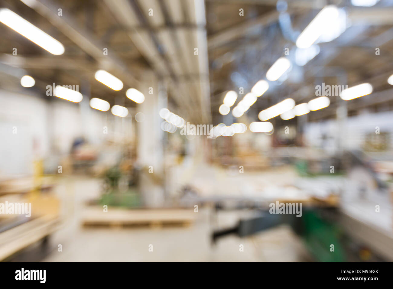 blurred factory workshop background Stock Photo - Alamy