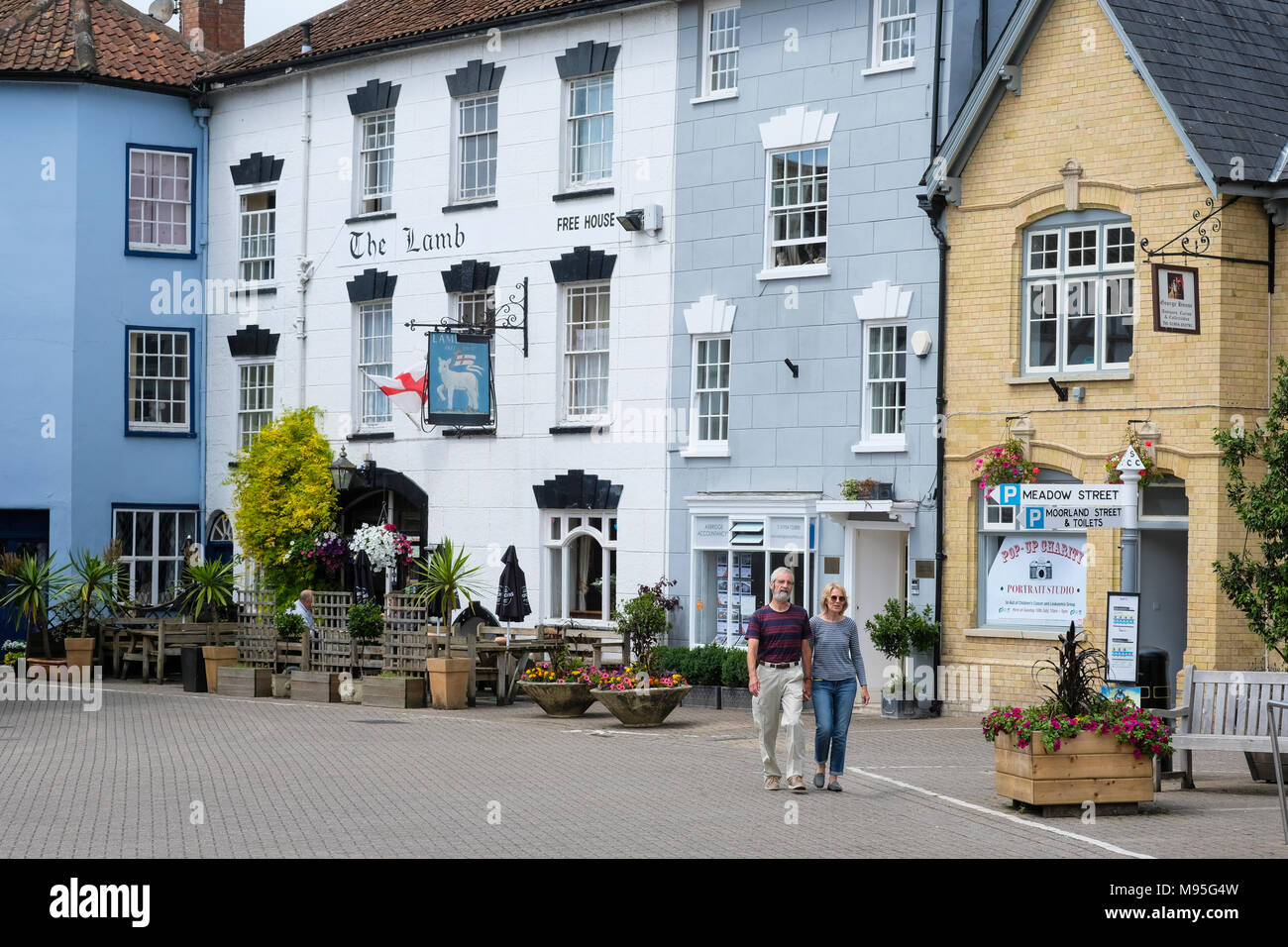 The village square at Axbridge in Somerset Stock Photo - Alamy