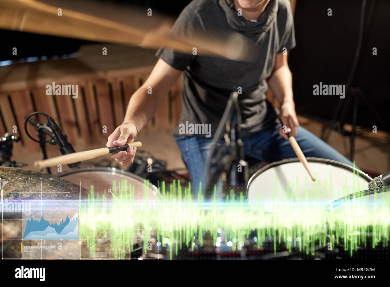 Sound wave drum hi-res stock photography and images - Alamy