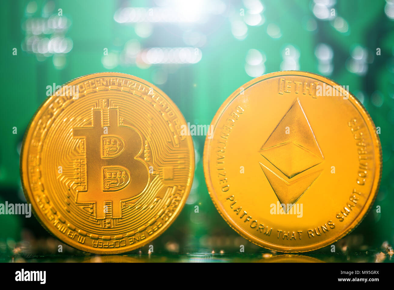 Eth coins hi-res stock photography and images - Alamy