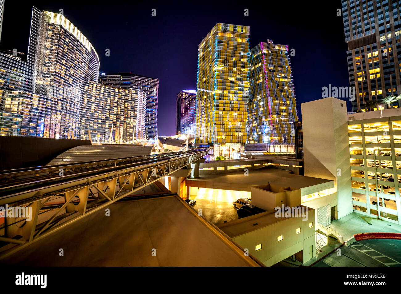 Aria resort sign hi-res stock photography and images - Alamy