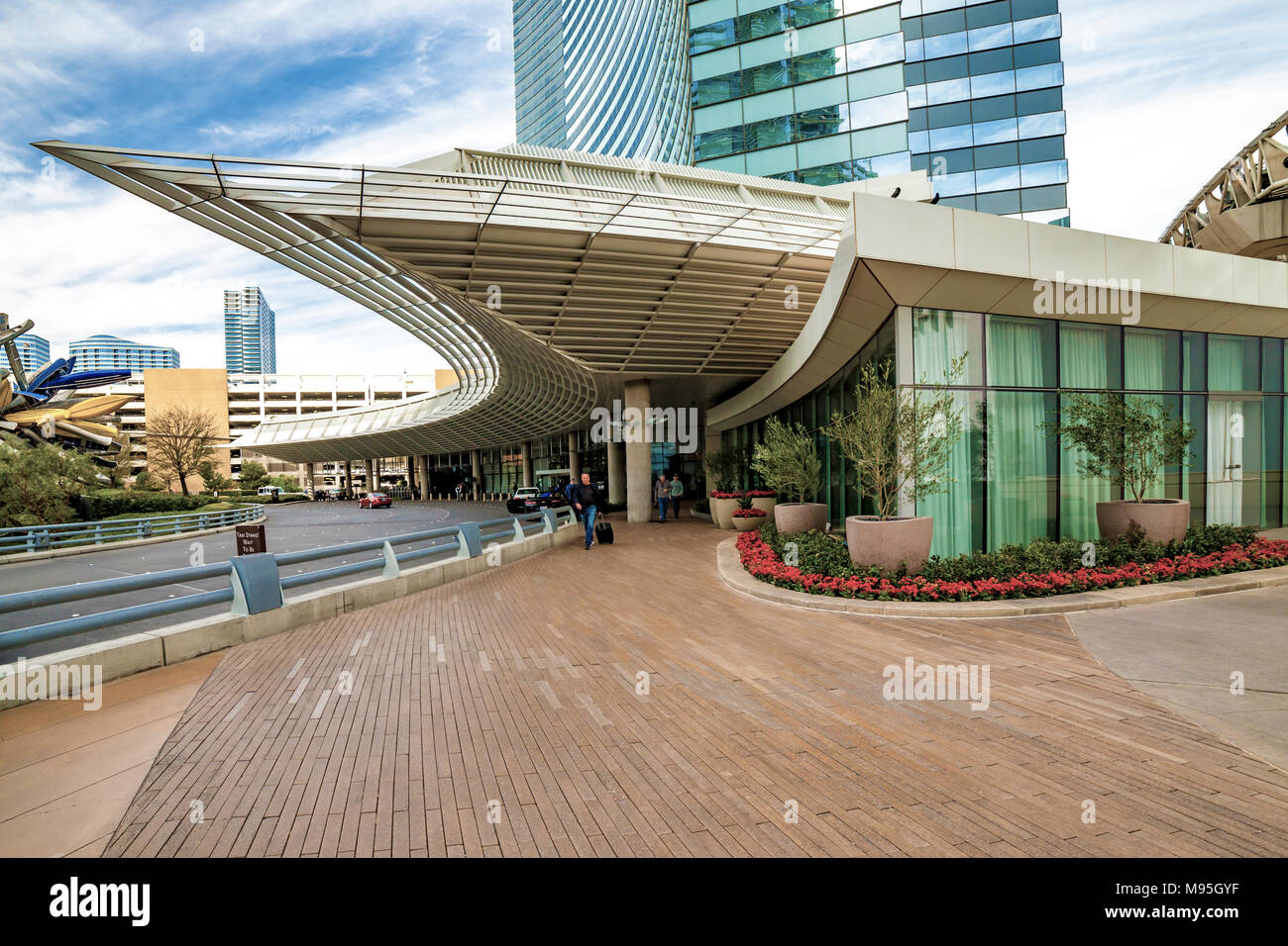 Front of the Vdara hotel and spar, Las Vegas, U.S.A Stock Photo - Alamy